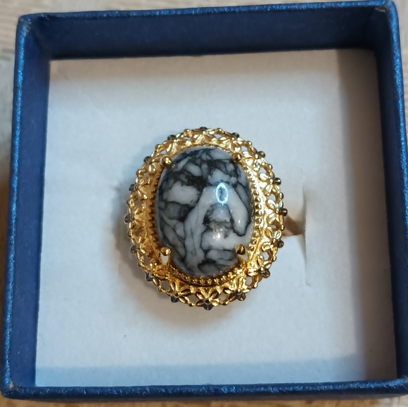 Karis | Jewelry | 8k Yg Ion Plated Solitaire Ring | Poshmark